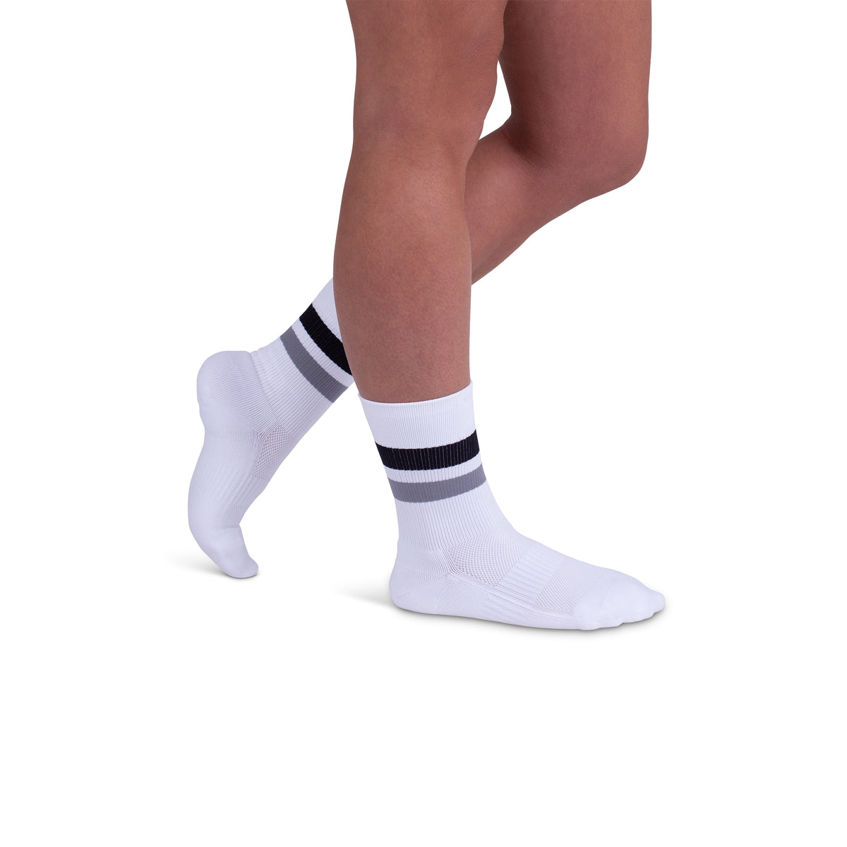 Rejuva® Retro Stripe Crew Compression Sock – REJUVA Health